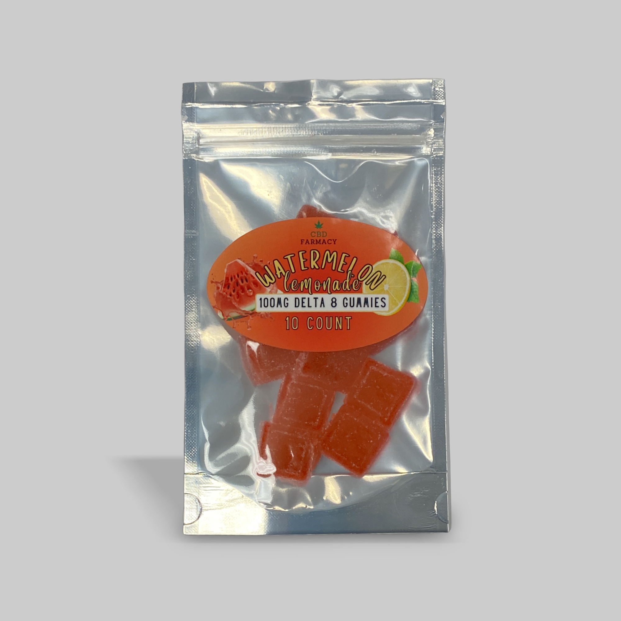 CBD Farmacy | 100mg Delta-8 Watermelon Lemonade Gummies (10ct) | CBD ...