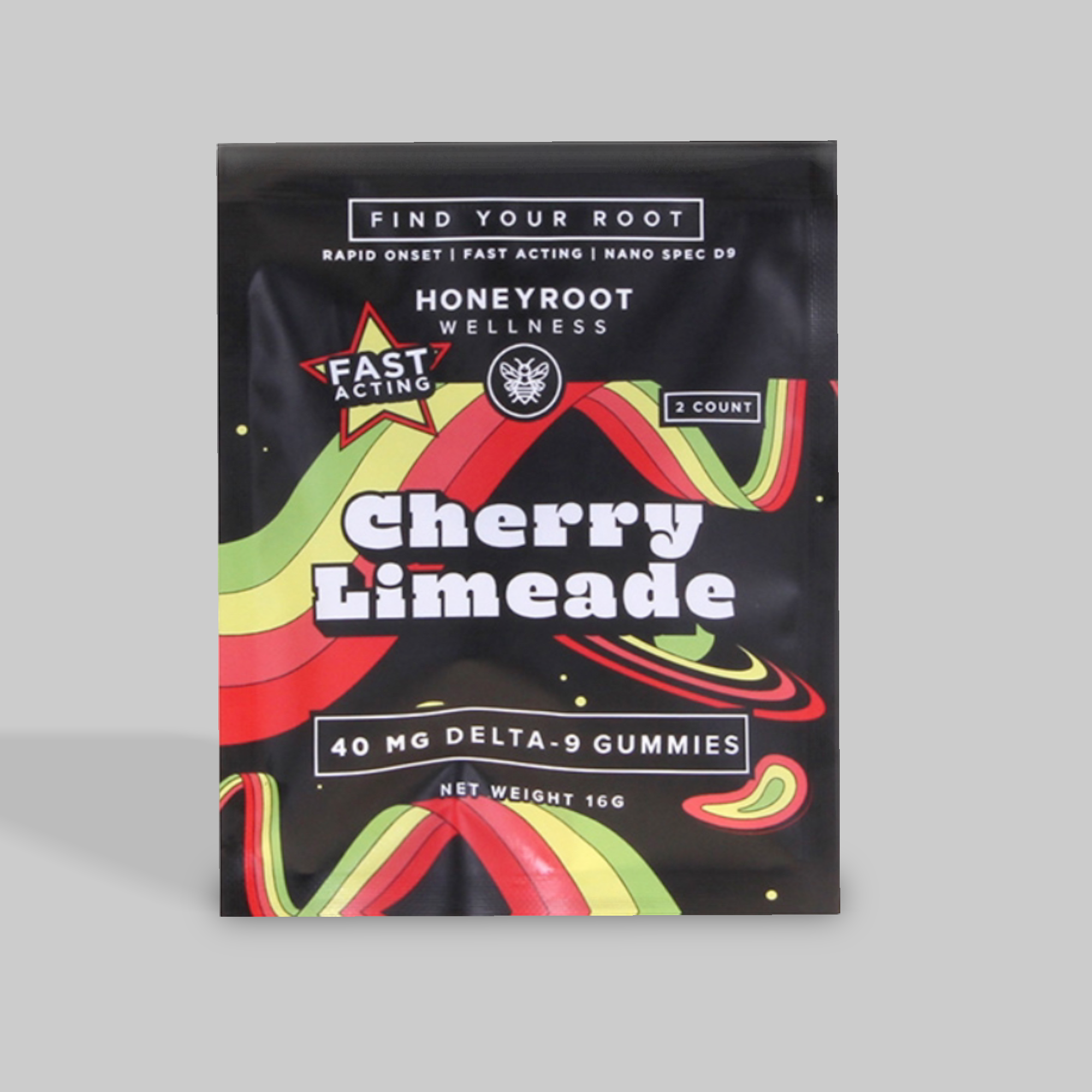 Honeyroot | 20mg Delta-9 THC Cherry Limeade Gummies (2ct) | CBD Farmacy