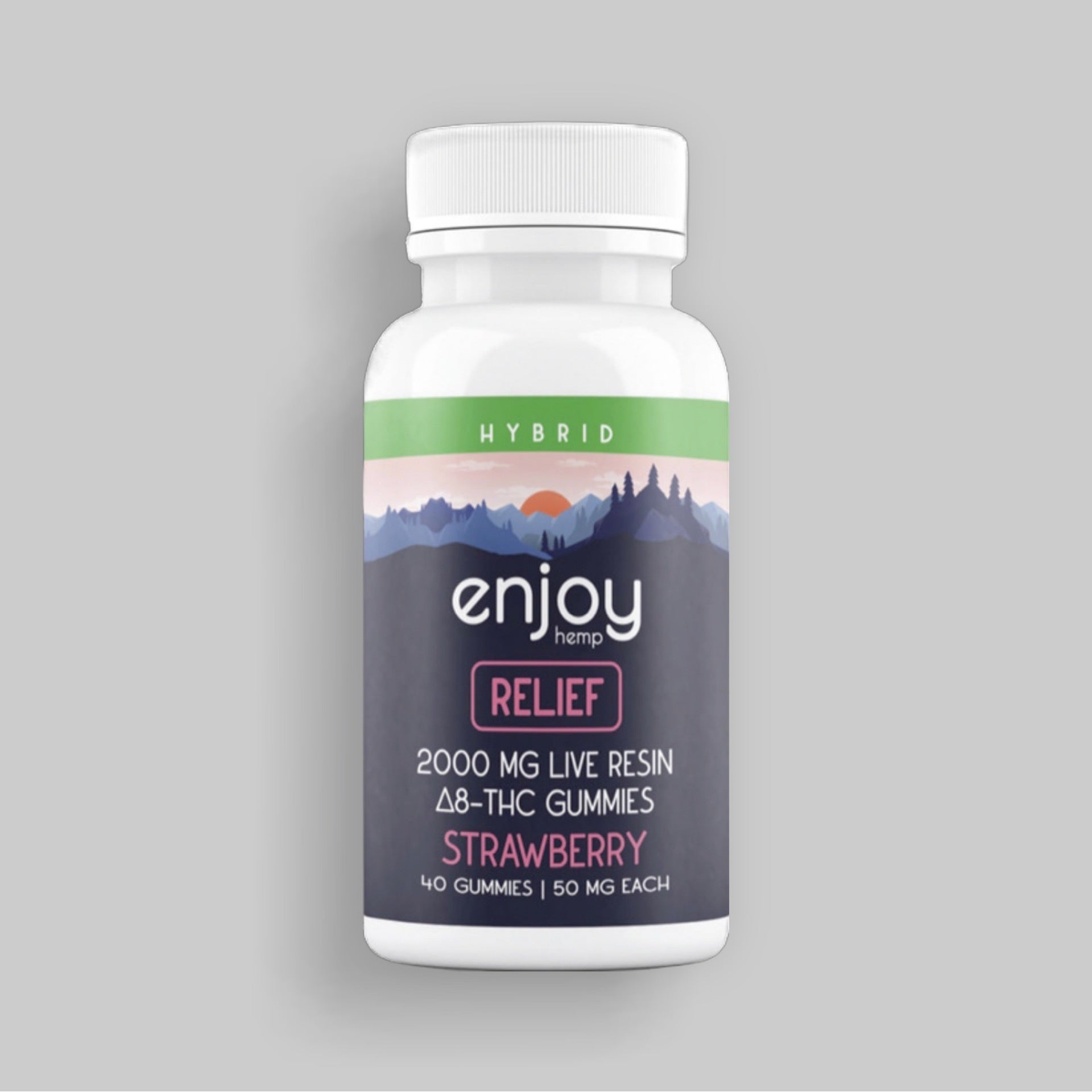 Enjoy Hemp | 50mg Delta 8 THC Relief Gummies (40ct) | CBD Farmacy
